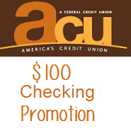 America's Credit Union - Receive $100 For Setting Up A New Checking ...