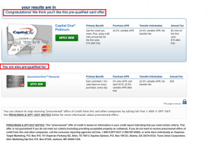 View Your Capital One Pre-Qualified Cards - Doctor Of Credit