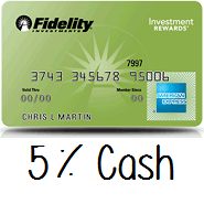 American Express Fidelity (2% Cash Back) Now Offering 5% Cash Back ...