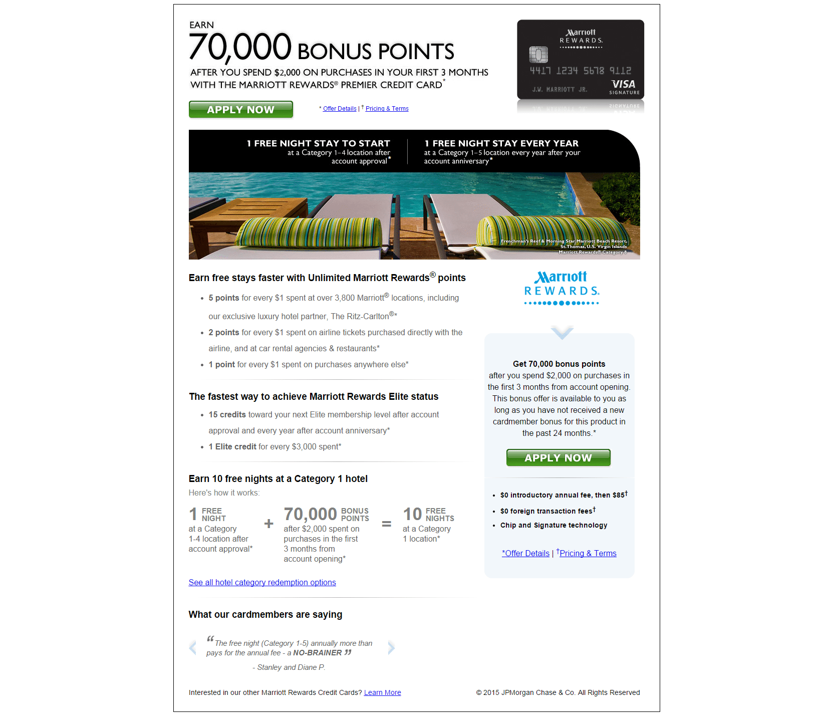 Marriott Rewards Premier 70,000 Point Offer Is Back For Some - Doctor ...