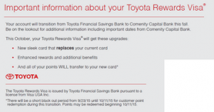 Toyota & Lexus Visa Cards Will Be Issued By Comenity Bank With New ...
