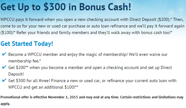 [CA only] Water And Power Community Credit Union (WPCU) $200 Checking ...