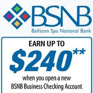 Ballston Spa National Bank (BSNB) In Branch $240 Business Checking ...