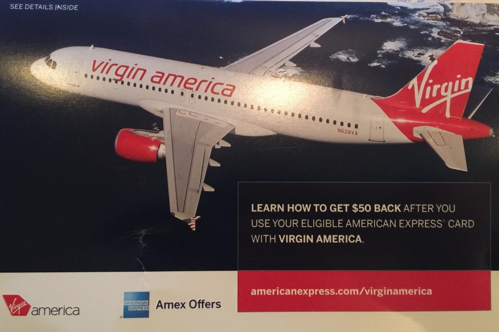 [Targeted] AmEx Offer: Virgin America, Spend $250+ & Receive $50 ...