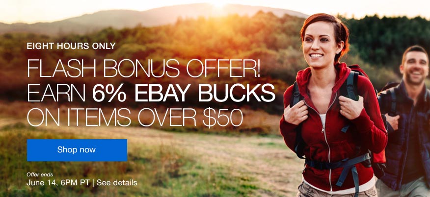 8-Hours Only: 6% eBay Bucks - Doctor Of Credit
