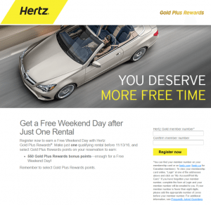 25 Free Hertz Points + 550 Points For First Rental - Doctor Of Credit