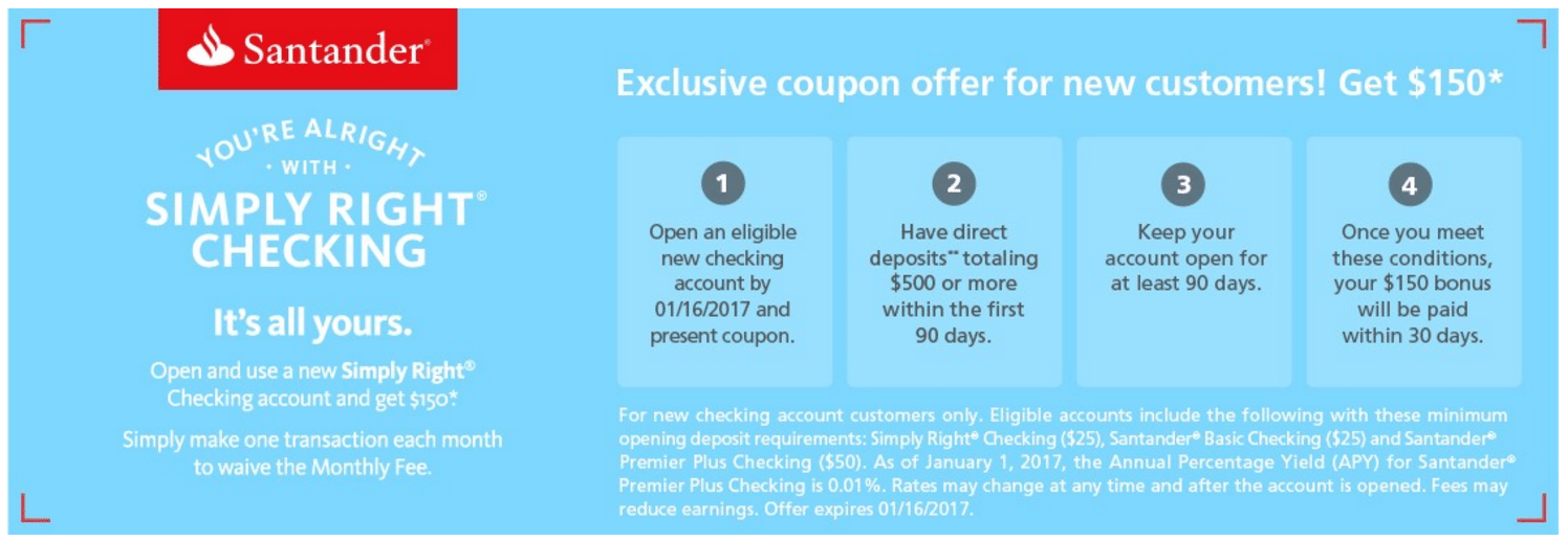 [Expired] Santander $150 Checking Bonus - Available Nationwide - Doctor ...