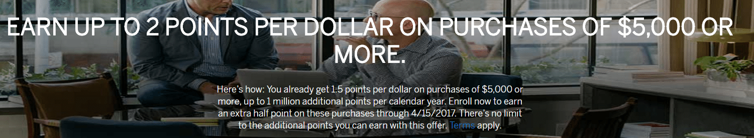 [Targeted] 2x Points On Purchases $5,000+ with Amex Platinum Business ...