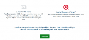 [Expired] [YMMV] Capital One $400 Checking Bonus - Doctor Of Credit
