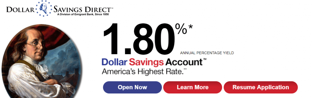 DollarSavingsDirect: 1.8% APY Savings Account Review - Doctor Of Credit