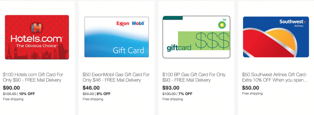 Save on Gift Cards for Hotels.com, Exxon, and BP - Doctor Of Credit