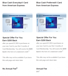 Blue Cash Everyday & Blue Cash Preferred: $200 & $250 Sign Up Bonuses ...