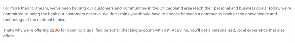 [Expired] [IL only] Byline Bank $200 Checking Bonus - Doctor Of Credit