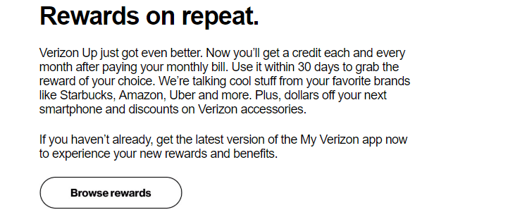 Verizon Up Rewards Program Review [Now One Credit Per Month] - Doctor ...
