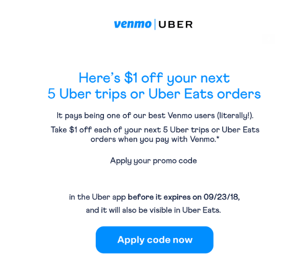 [Expired] Uber: Pay With Venmo & Get $1-$3 Off Your Next 5 Rides ...