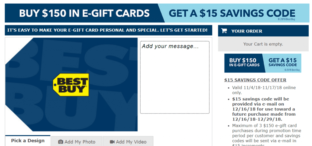 [Expired] Best Buy: Get $15 Best Buy Savings Code with $150 E-Gift Card ...