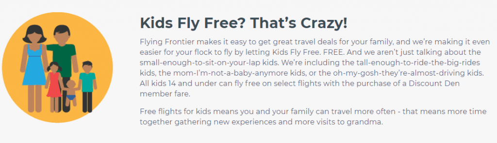 [Expired] Frontier 'Kids Fly Free' Promotion (Must Join Discount Den ...