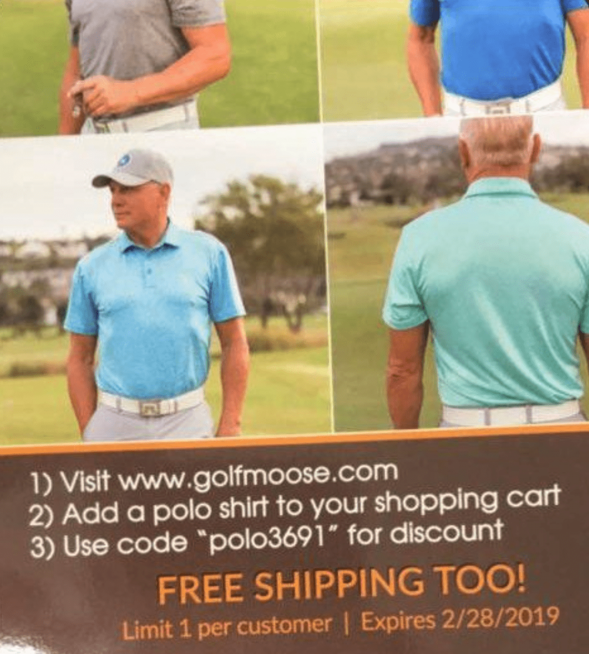 [OOS/Expired] Free T-Shirt from Golf Moose (Promo Code: POLO3691 ...