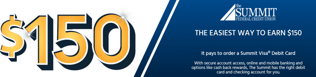 [NY only] Summit Federal Credit Union Up To $150 Checking Bonus ...