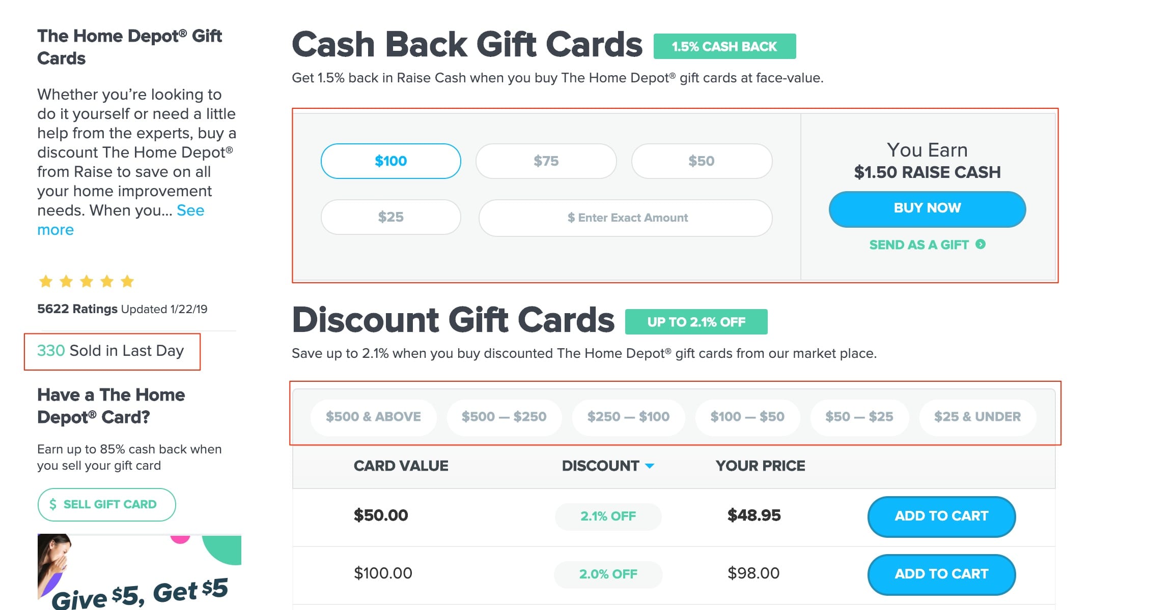 Raise Cash Back Discounts are now Integrated into Raise Second-Hand ...
