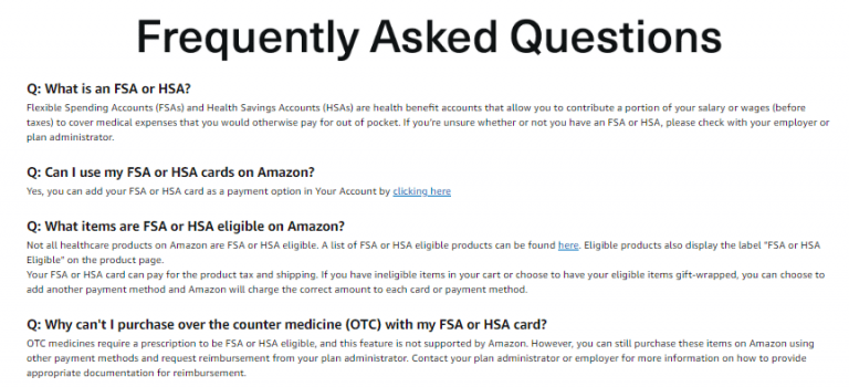 FSA/HSA Cards Can Now Be Used Directly On Amazon - Doctor Of Credit