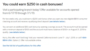 [Expired] BBVA Compass $250 In Branch Checking Bonus [California Only ...