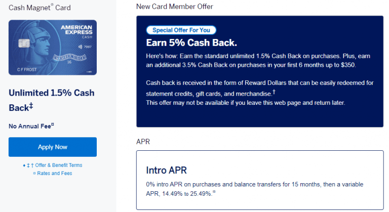 American Express Cash Magnet Card – $350 Sign Up Bonus (Extra 3.5% ...