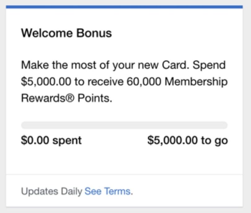 American Express Adds A Minimum Spend Sign Up Bonus Tracker [Beta ...