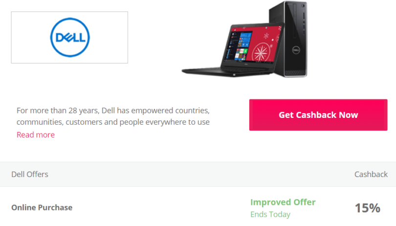 [DEAD] Topcashback: 15% Back At Dell - Stack With Five Other Deals ...