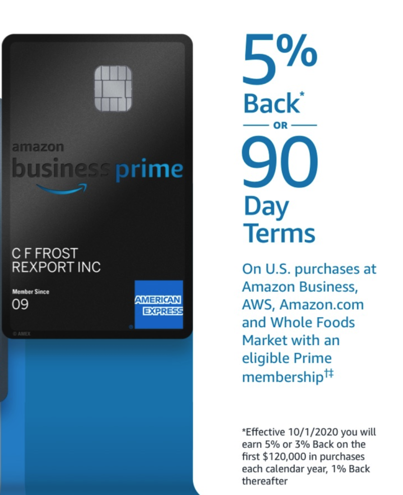 American Express Amazon Business Card Limits 5% Cashback To $120,000 ...