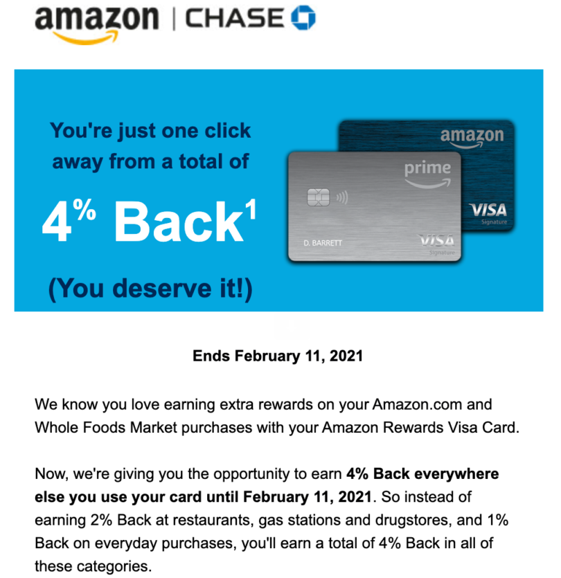 [Expired] Chase Amazon Prime Card: Get 4% or 3% or 2% Back Everywhere ...
