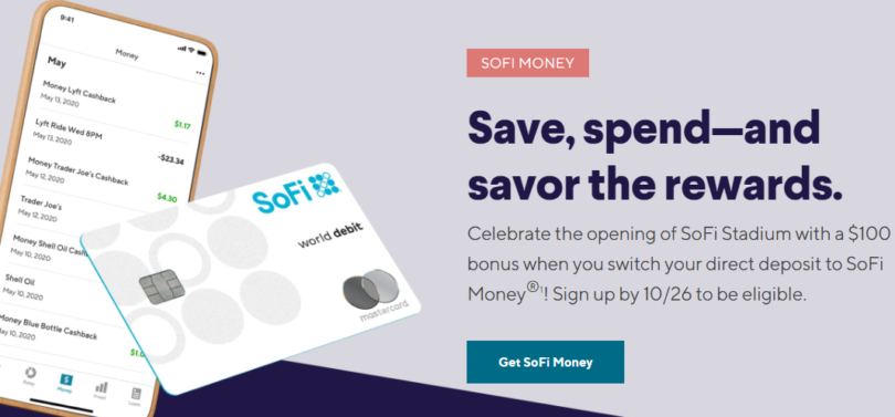 SoFi Money: $100 Checking Bonus - Doctor Of Credit