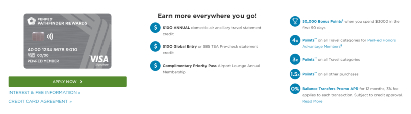 PenFed Pathfinder Rewards Card Relaunches As Visa With 50,000 Point ...