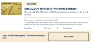 American Express Delta Gold – 90,000 Miles - Doctor Of Credit