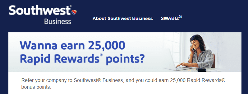 Southwest: Refer Company To SWABIZ & Get 25,000 Bonus Points - Doctor ...
