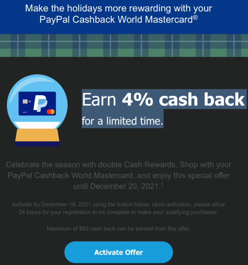 [Expired] [Targeted] Paypal Mastercard: Get 4% Cashback On All ...