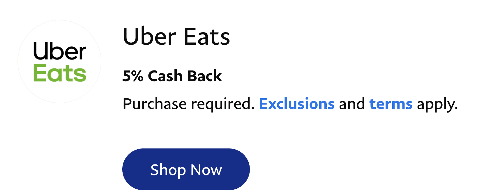 UberEats: Get 5% Back With Paypal - Doctor Of Credit