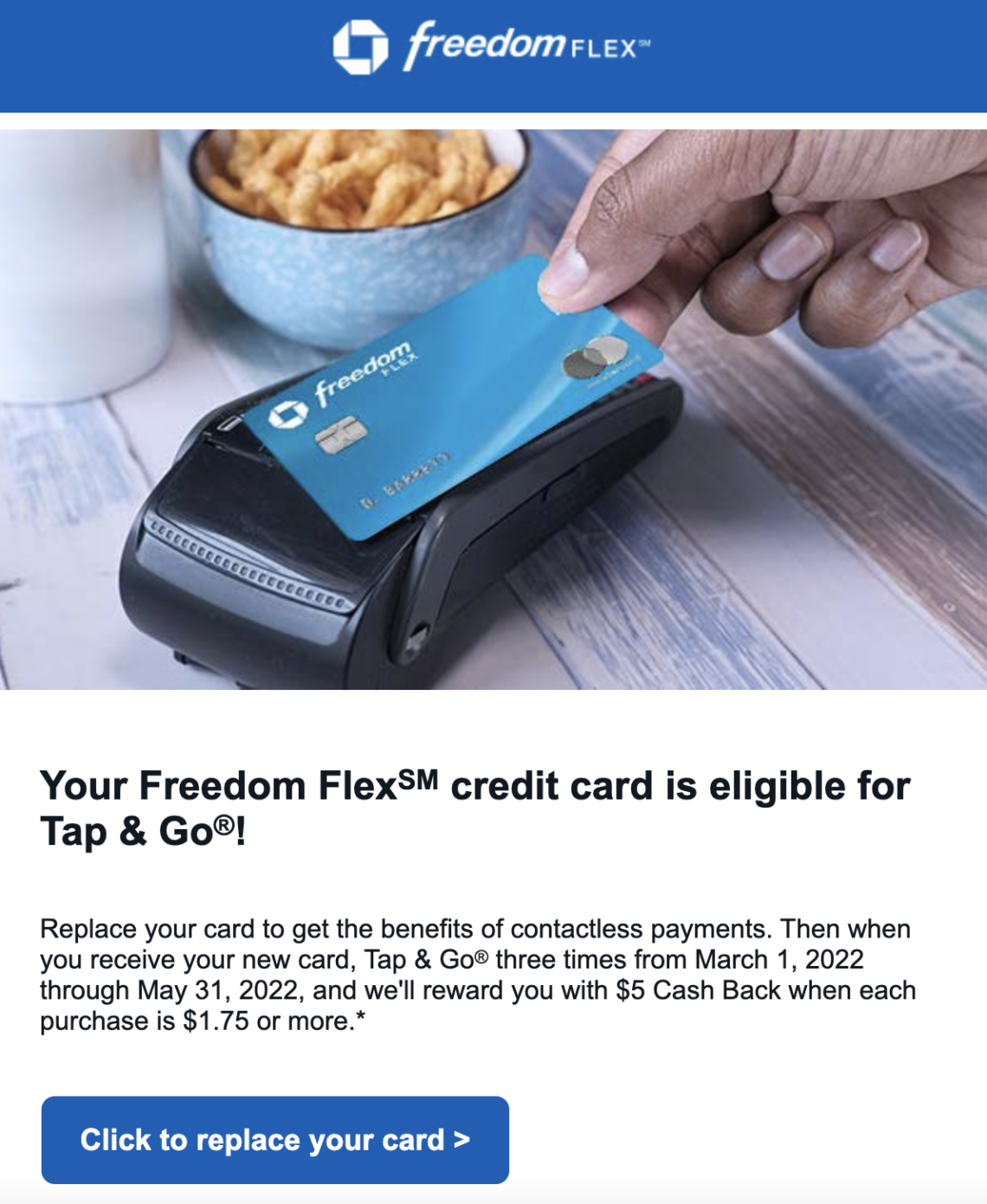 [Expired] [Targeted] Chase Freedom: Earn 500 Bonus Points ($5) With ...