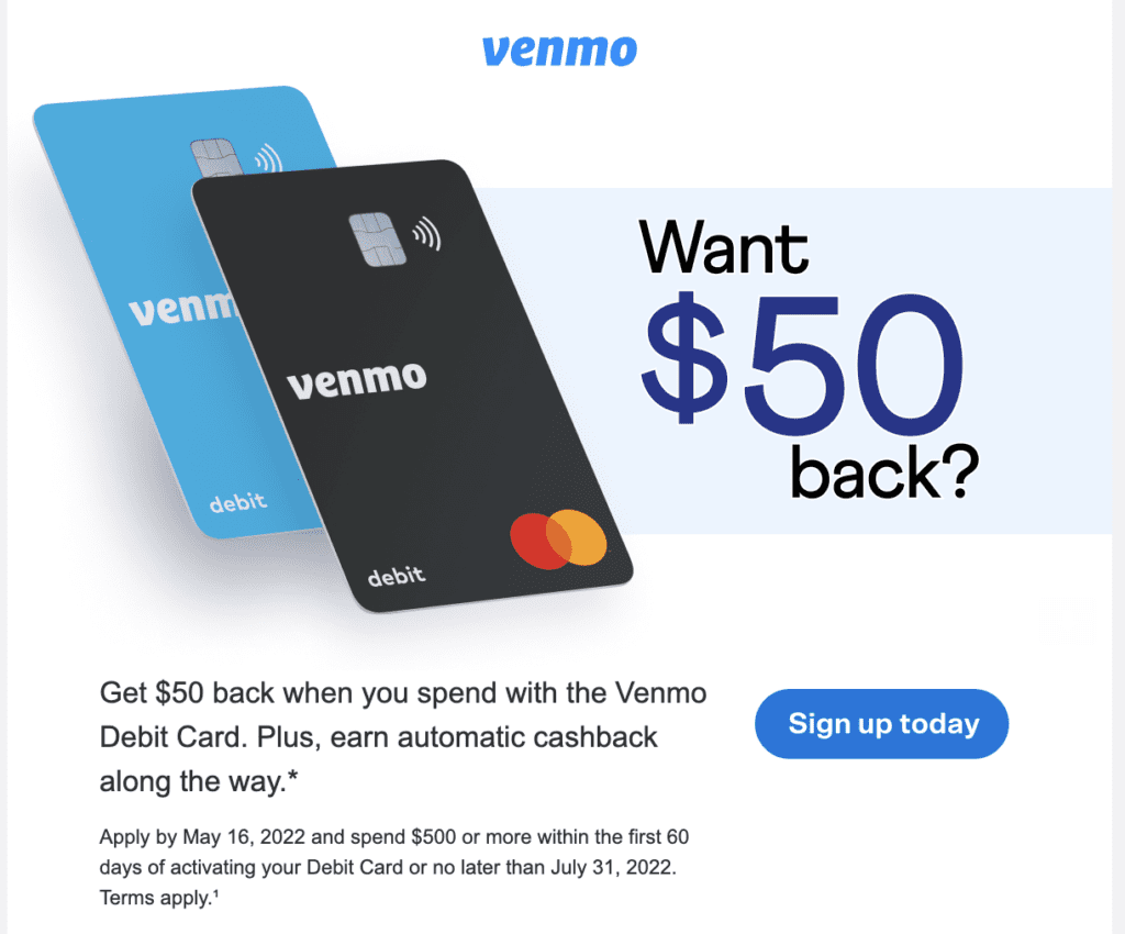 [Expired] [Targeted] Signup For Venmo Debit Card & Get $50 Bonus With ...