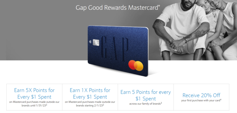 Barclays & Gap Announce New GAP Cards (5x On All Purchases For New ...
