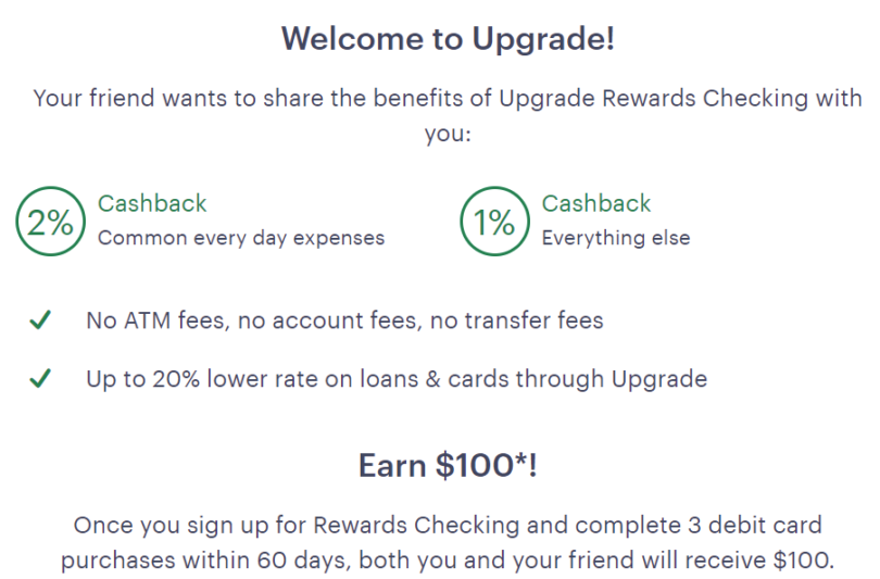 Upgrade Rewards Checking $200 Bonus - Doctor Of Credit