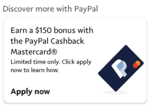 Paypal Cashback 2-3% Card $150 Signup Bonus With $500 Spend - Doctor Of Credit