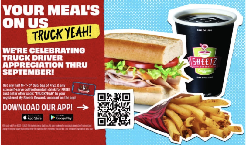 Sheetz: Free Sub, Fries, Drink During September (TRUCKYEAH) - Doctor Of ...