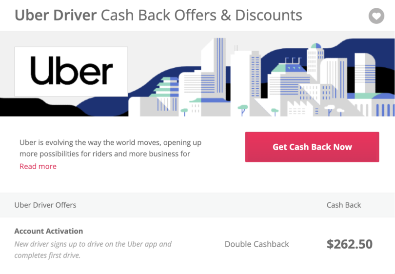 Topcashback: Signup As Uber Driver & Get $262.50 With First Trip ...