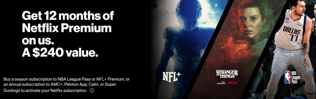 Verizon: Free Netflix Premium For One Year When You Purchase Another ...
