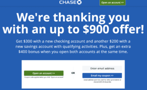 Chase $900 Checking + Savings Bonus - Doctor Of Credit