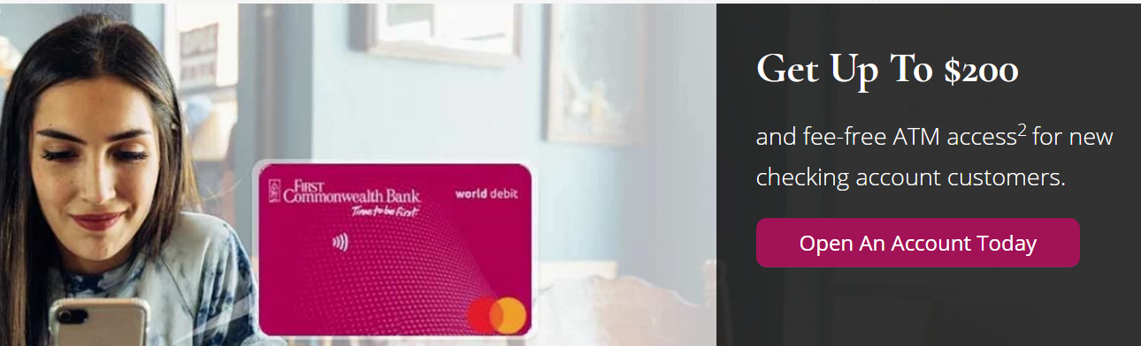 [PA, OH, IN, KY, or WV] First Commonwealth Bank $200 Checking Bonus ...