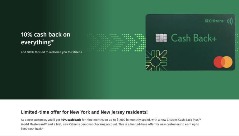 [NY, NJ] Citizens Bank Card Back Plus Credit Card $900 Signup Bonus ...