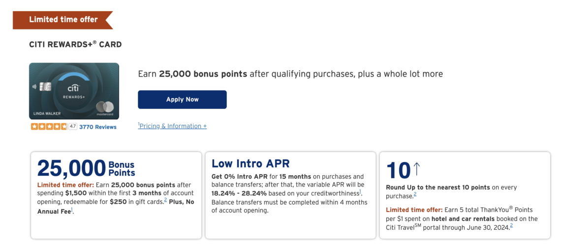 Citi Rewards+ 25,000 Points Signup Bonus - Doctor Of Credit