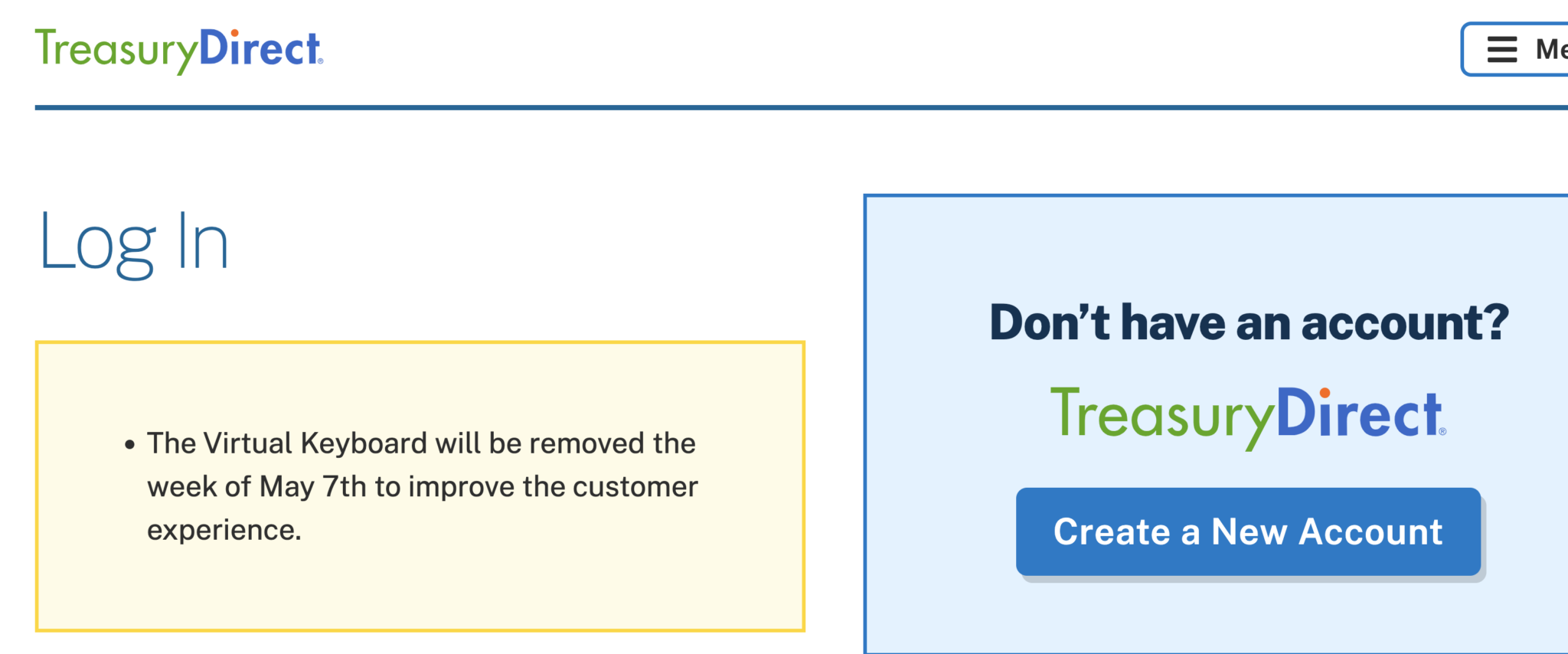 Treasury Direct Removes Virtual Keyboard From Login - Doctor Of Credit